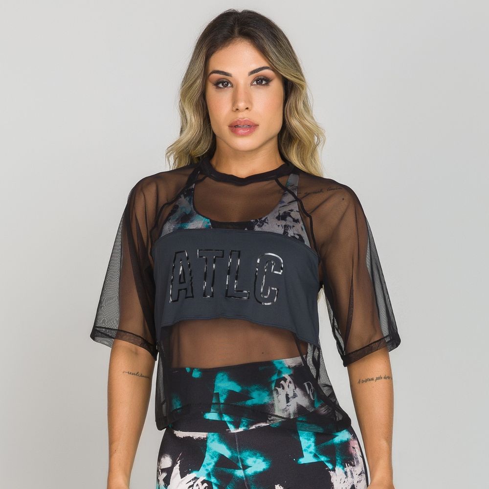 Cropped em Tule FT0617BL - dechelles